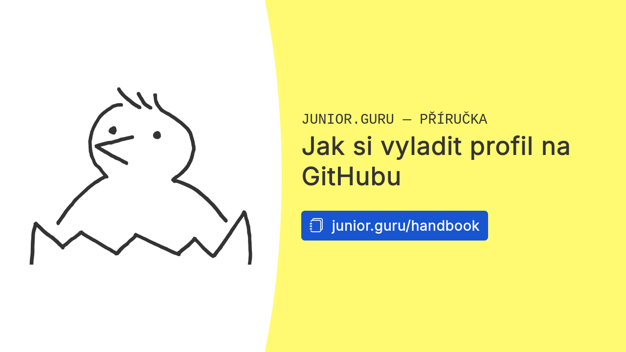 Jak si vyladit profil na GitHubu