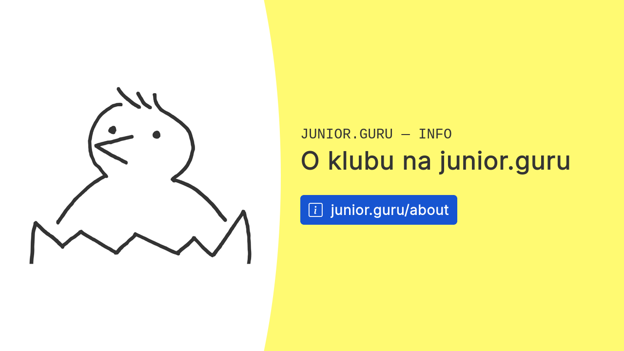 O klubu na junior.guru