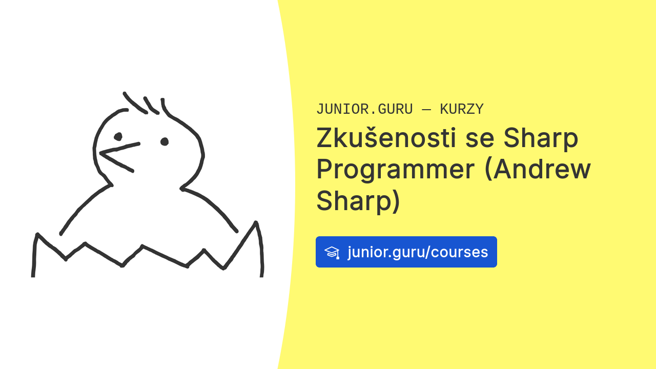 Zkušenosti se Sharp Programmer (Andrew Sharp)